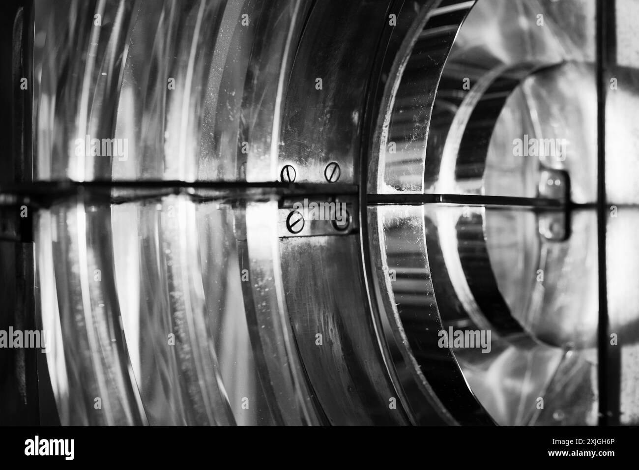 Fresnel lens detail Black and White Stock Photos & Images - Alamy