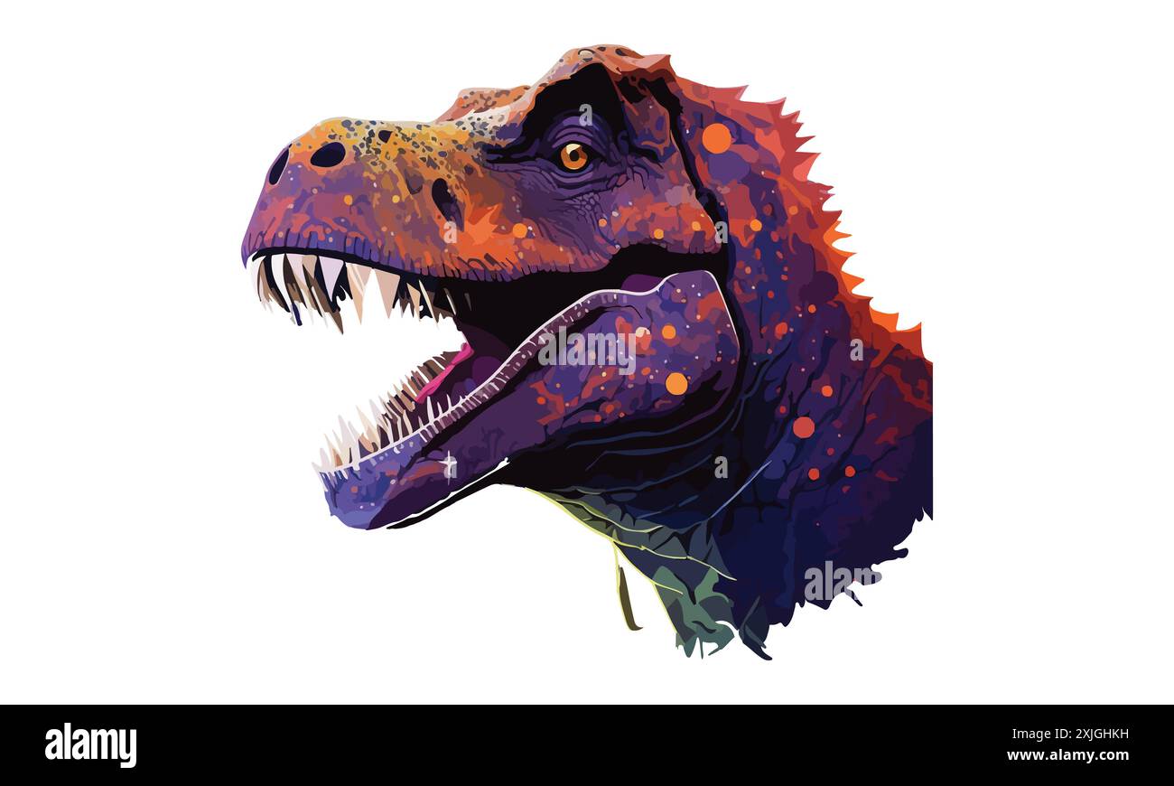 Dinosaur galaxy Style vector illustration Stock Vector Image & Art - Alamy