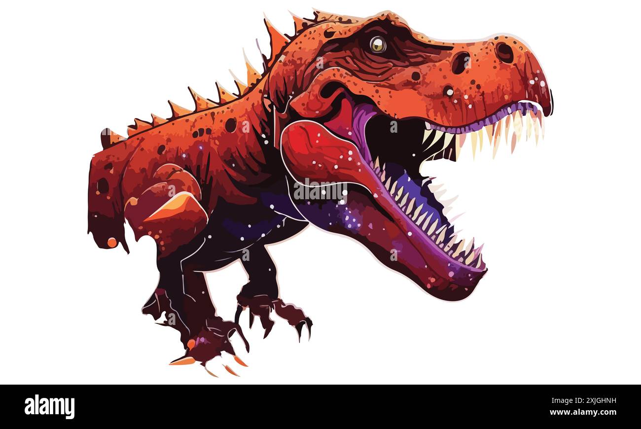 Dinosaur galaxy Style vector illustration Stock Vector Image & Art - Alamy