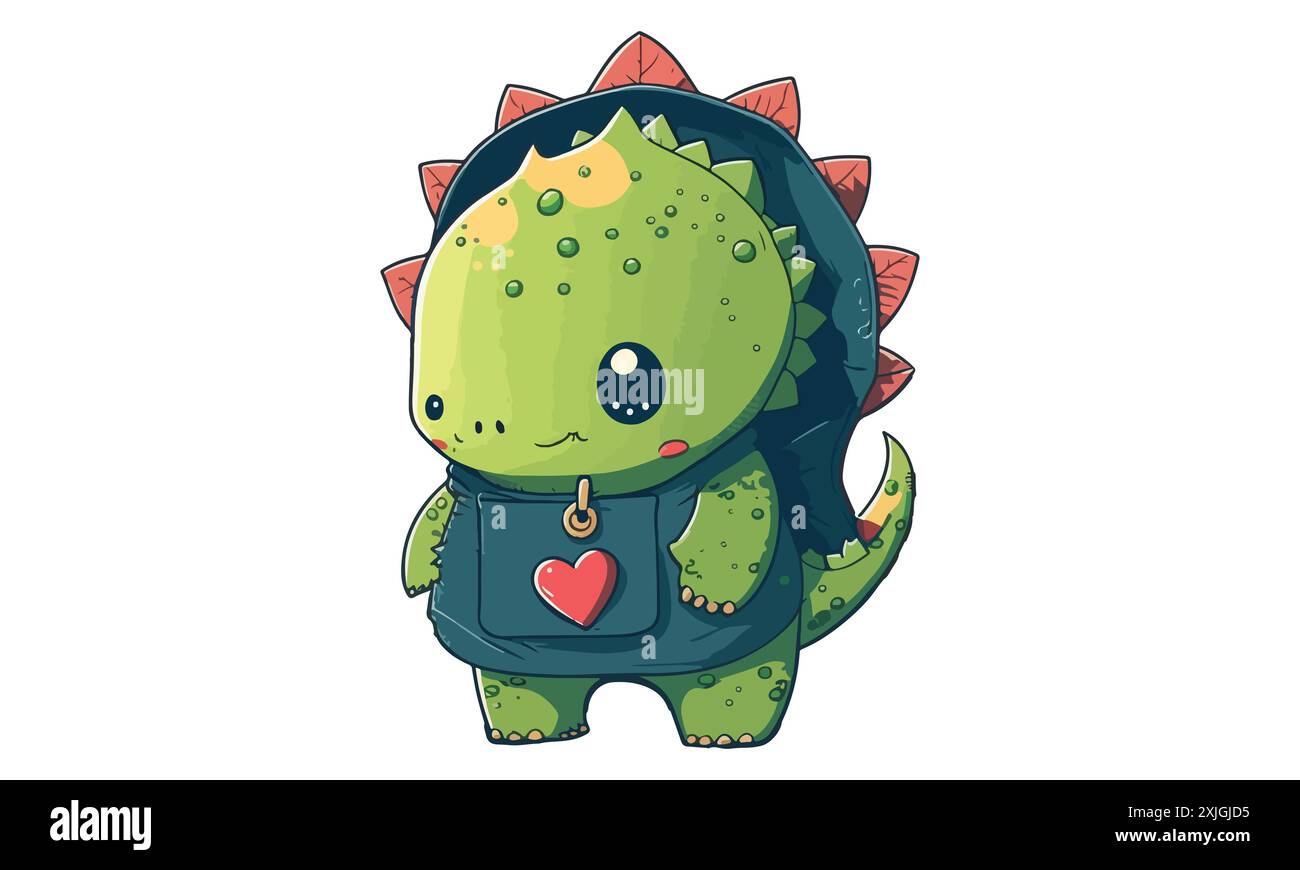 Dinosaur in pocket vector illustration Stock Vector Image & Art - Alamy