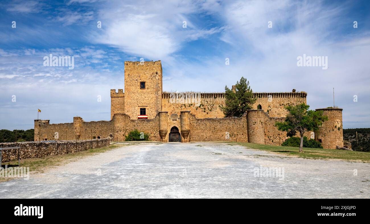 Medieval castle of Pedraza, Segovia, Castilla y Leon, Spain, with its ...