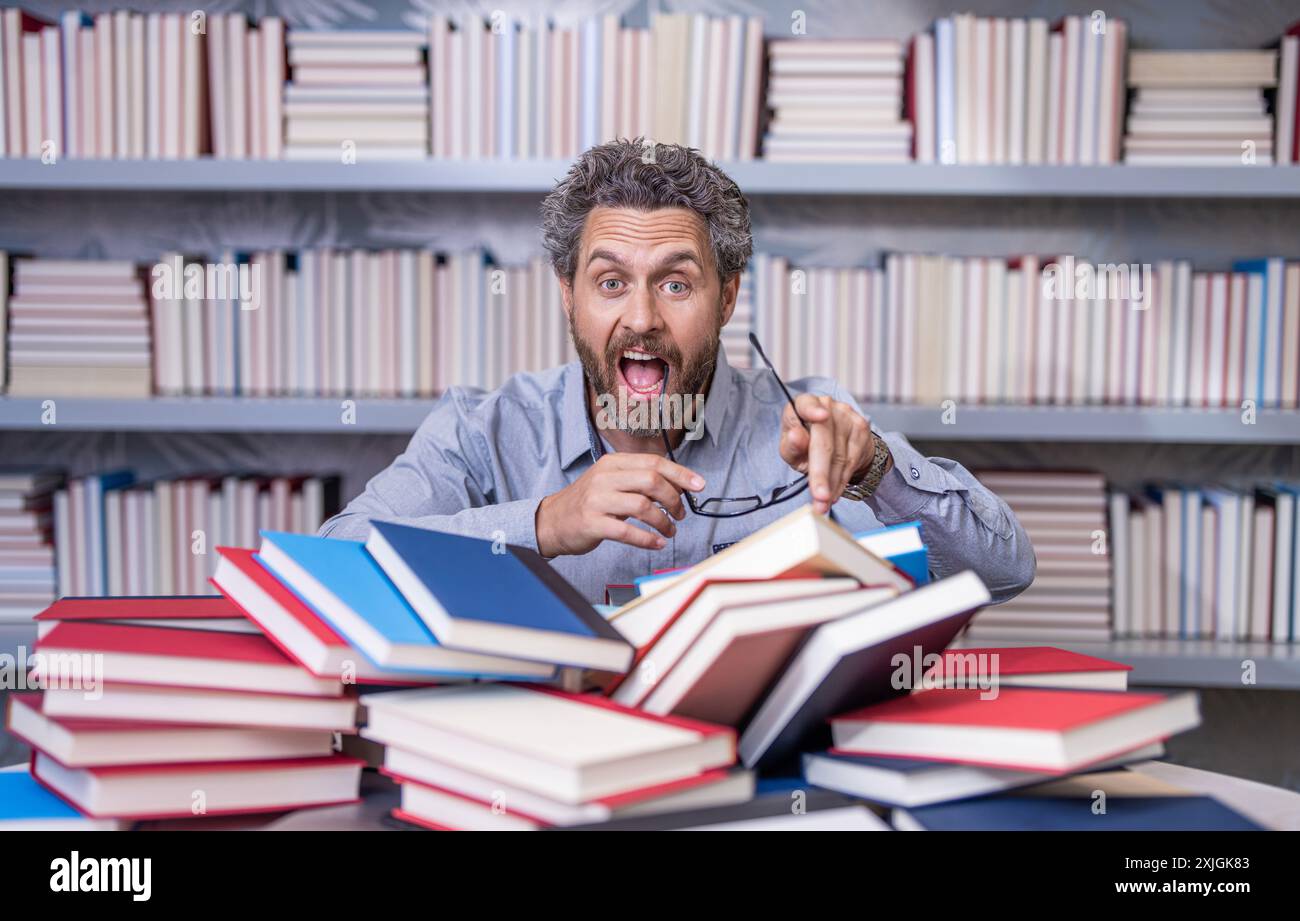 Genius nerd student professor hi-res stock photography and images - Alamy