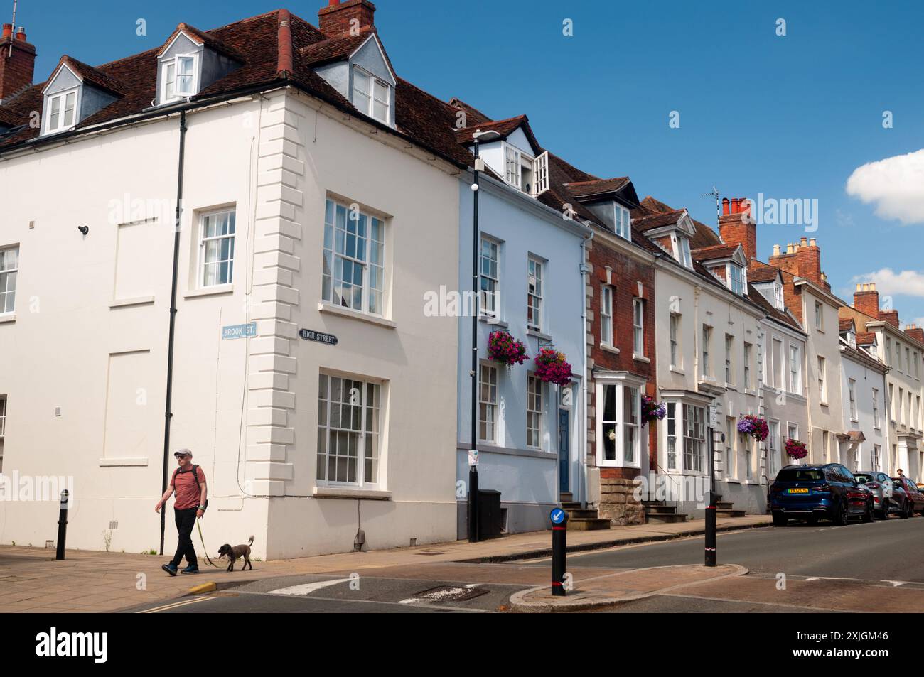 High Street, Warwick, Warwickshire, England, UK Stock Photo - Alamy