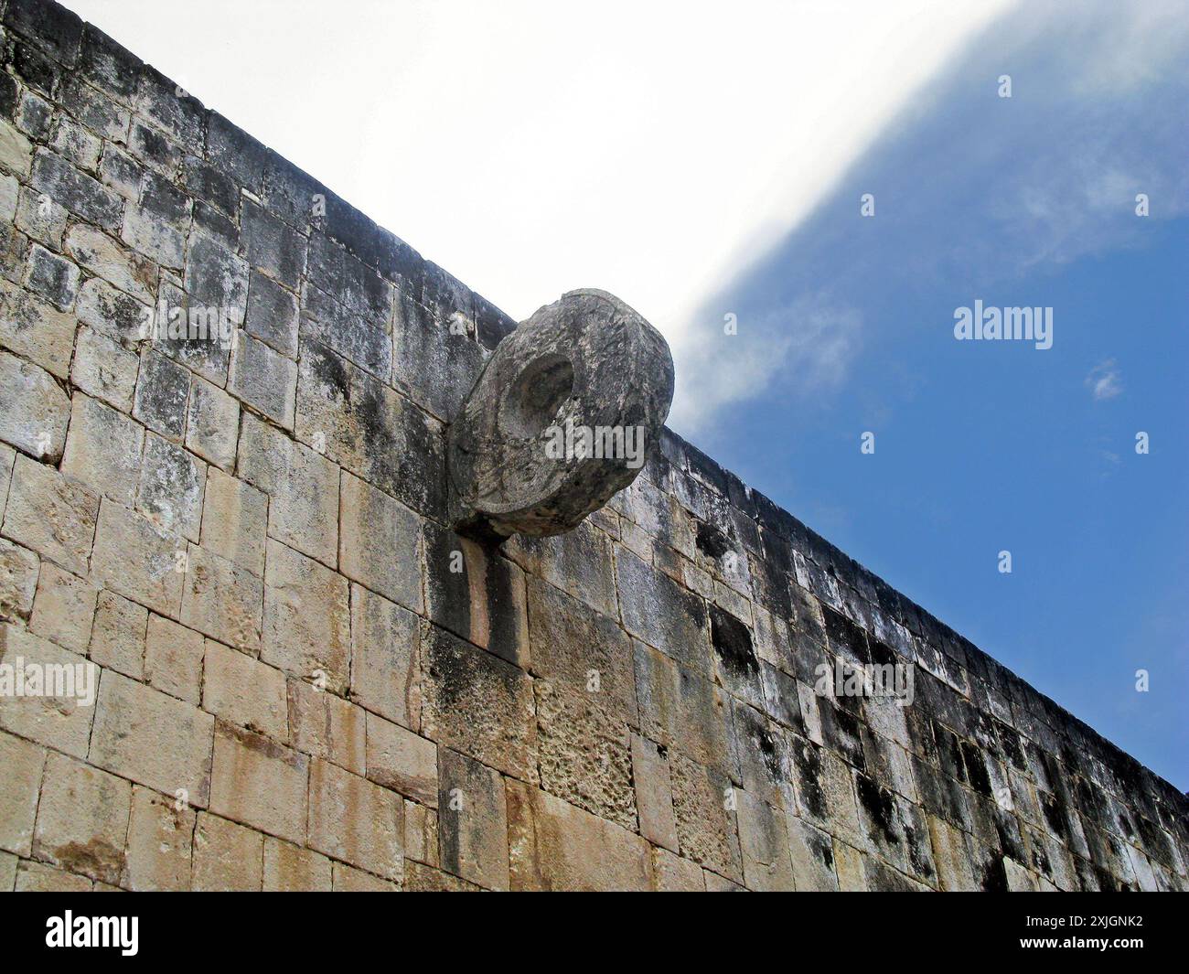 Mexico.Chichen Itza.Great Ball Court. Stone Ring for ball games Stock ...