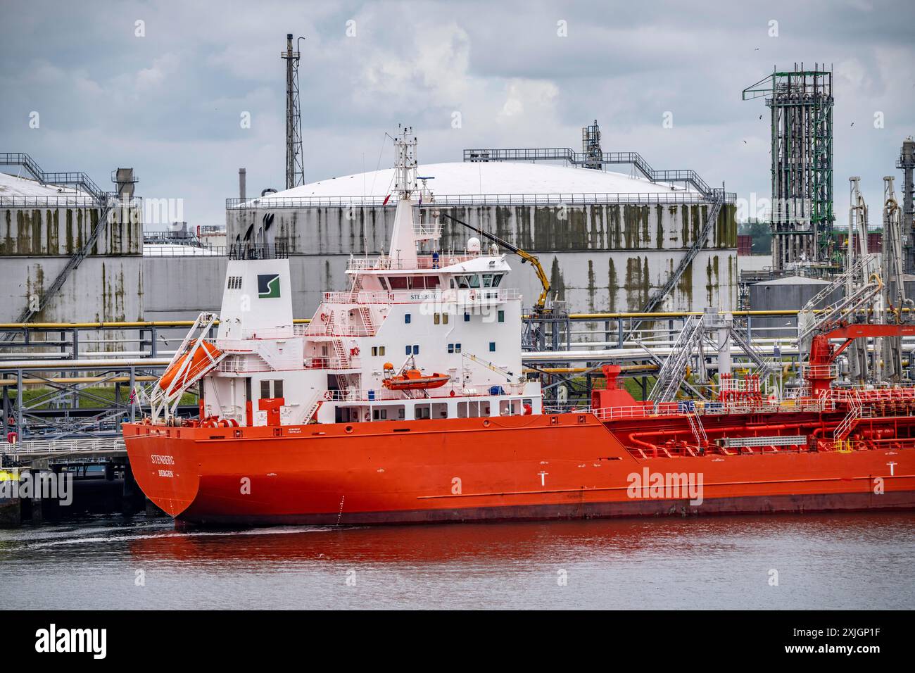 Tankers, in the Petroleumhaven, seaport of Rotterdam, Maasvlakte ...