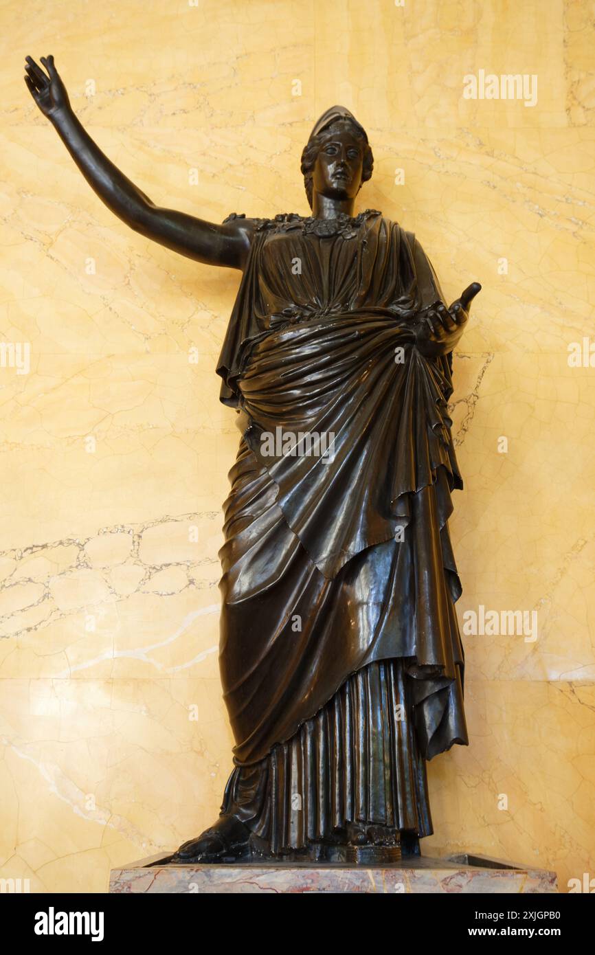 Citizen Athena sculpture in the hall of National Assembly-Bourbon ...