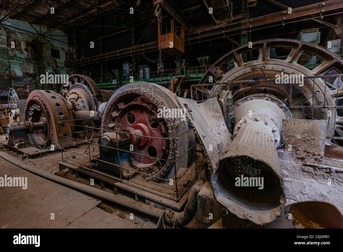 Old abandoned mining processing plant Stock Photo - Alamy