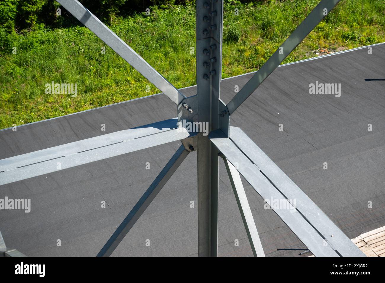 Bolted connections of steel elements of the observation tower ...