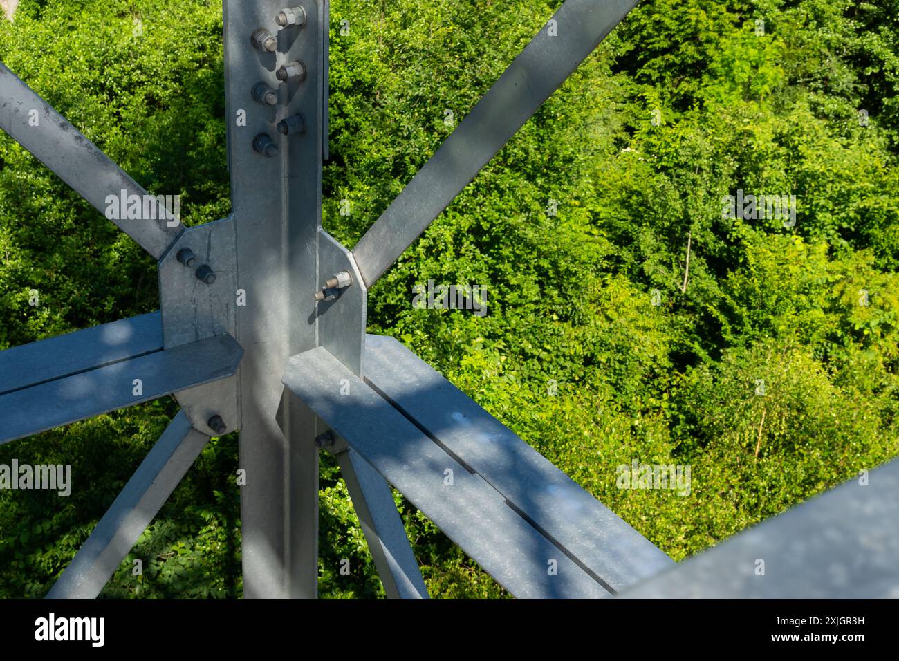 Bolted connections of steel elements of the observation tower ...