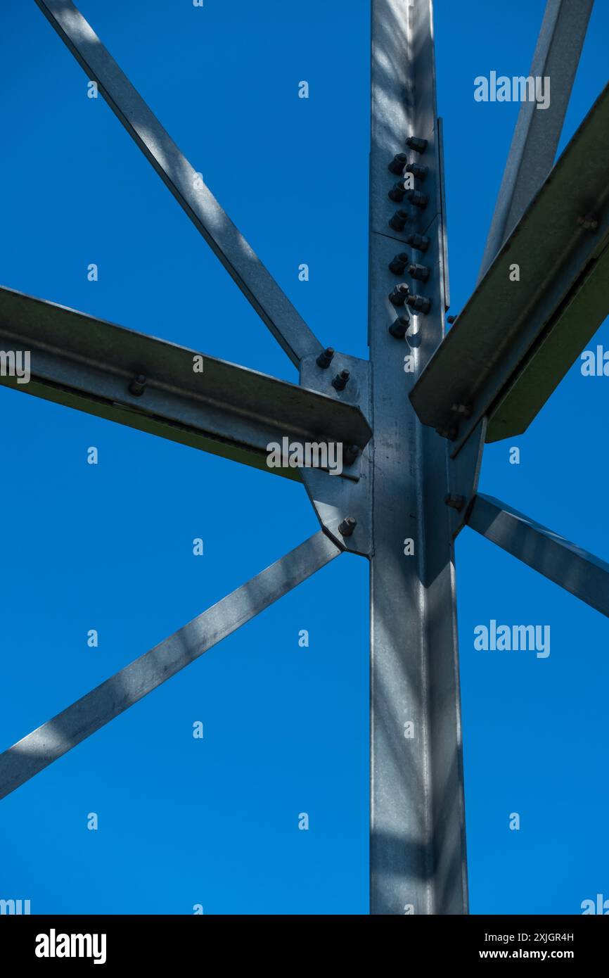 Bolted connections of steel elements of the observation tower ...