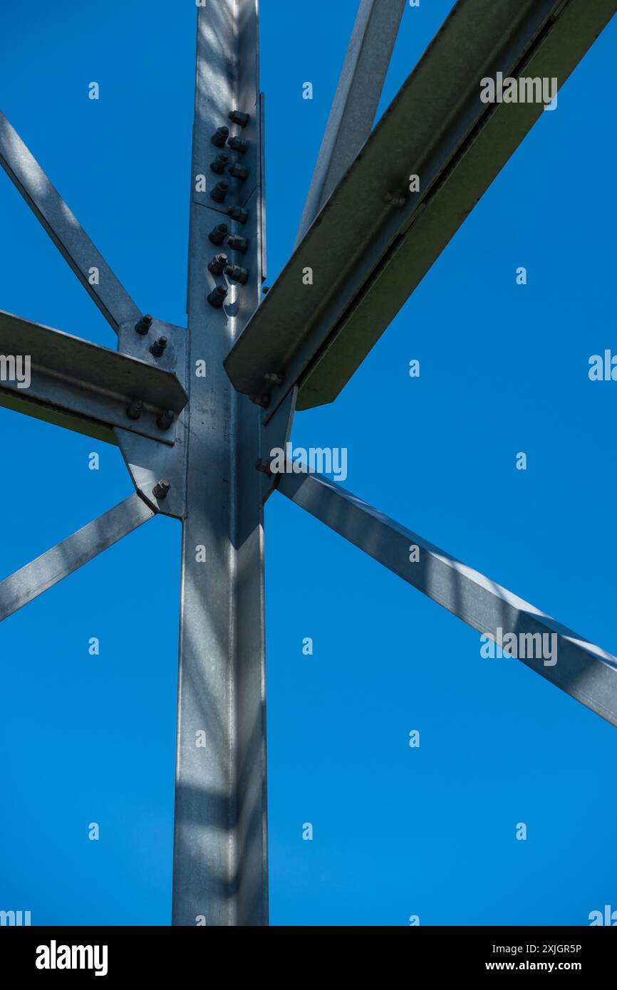 Bolted connections of steel elements of the observation tower ...