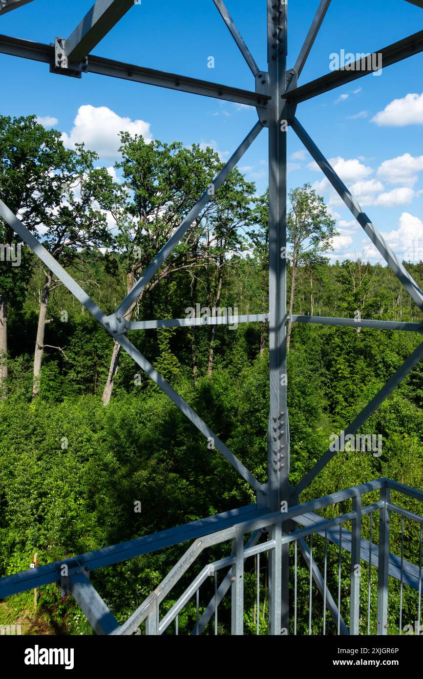 Bolted connections of steel elements of the observation tower ...