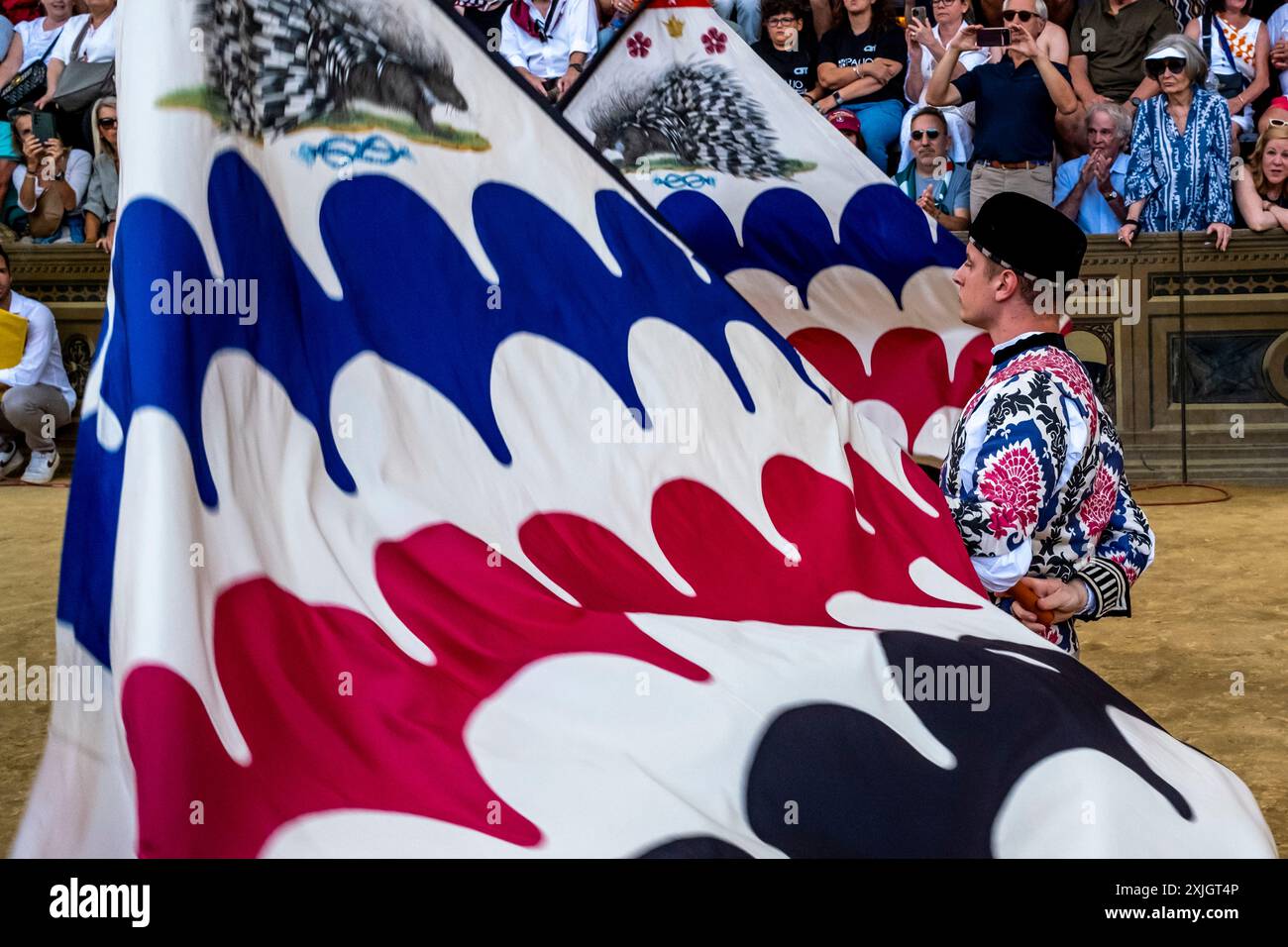 Flag waving siena hi-res stock photography and images - Alamy