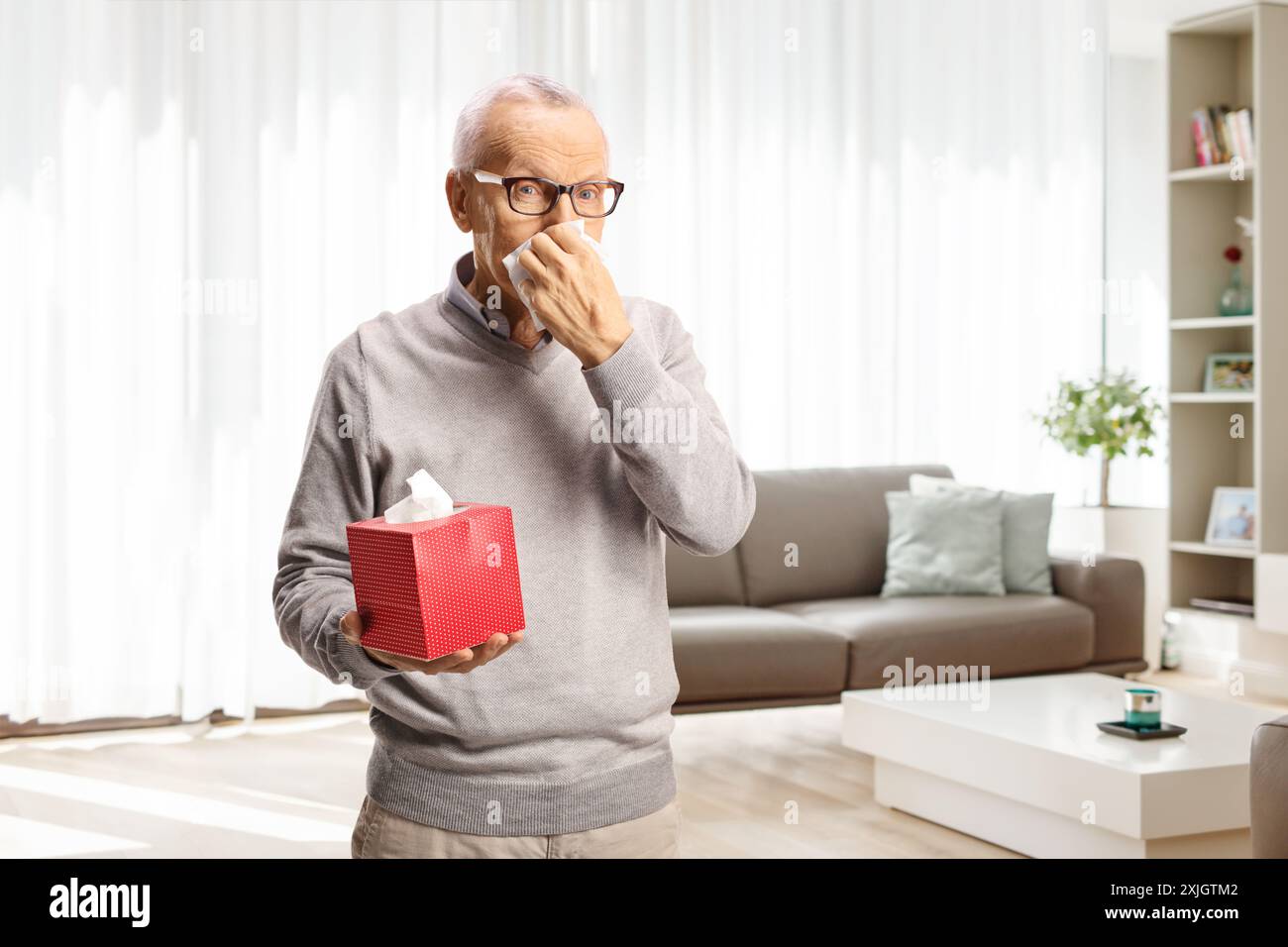 Box tissues man hi-res stock photography and images - Alamy