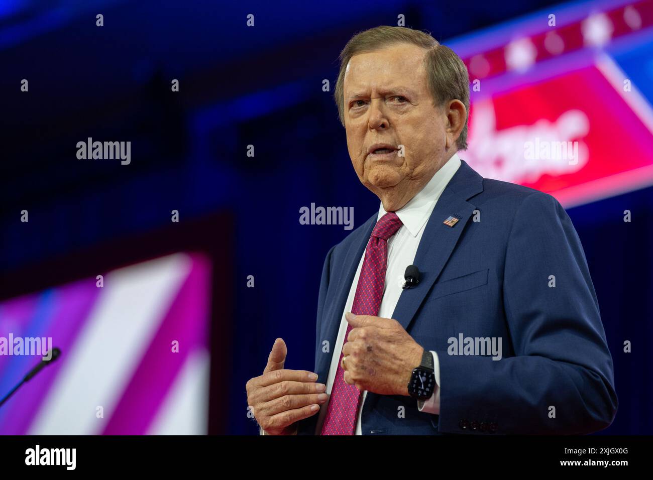 Lou Dobbs at the 2024 Conservative Political Action Conference (CPAC ...