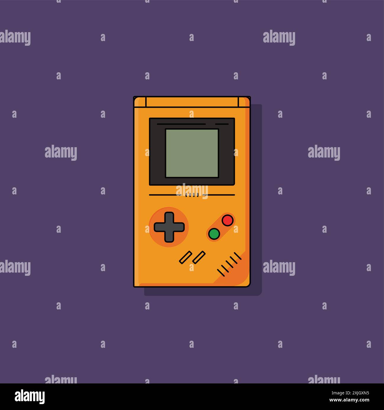 Boy handheld video game Stock Vector Images - Alamy