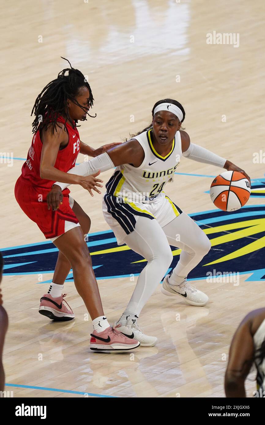 Arlington, United States. 17th July, 2024. Arike Ogunbowale #24 of ...