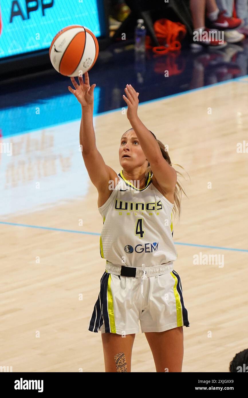 Arlington, United States. 17th July, 2024. Jacy Sheldon #4 of Dallas ...