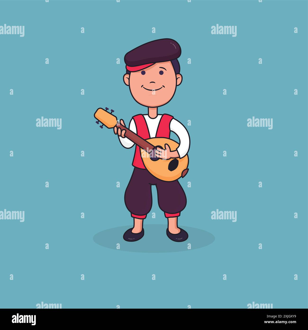 Italian guitarist Stock Vector Images - Alamy