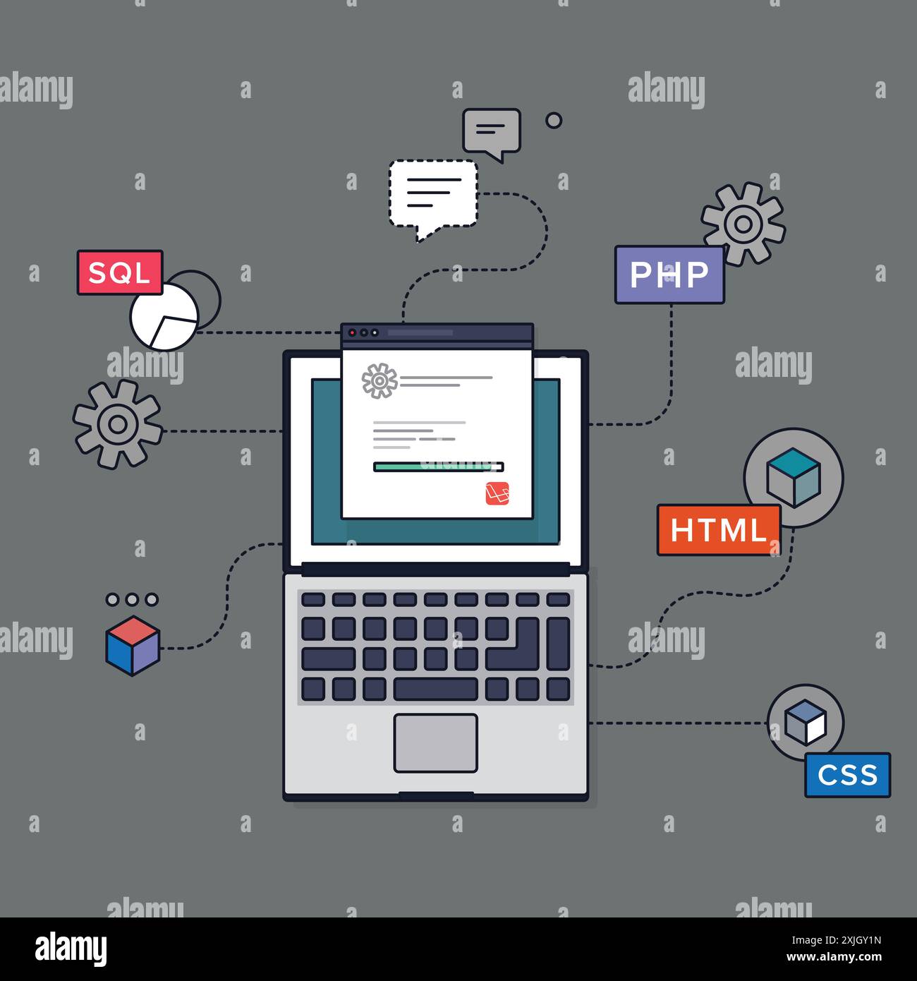 E learning platform vector vectors hi-res stock photography and images - Alamy