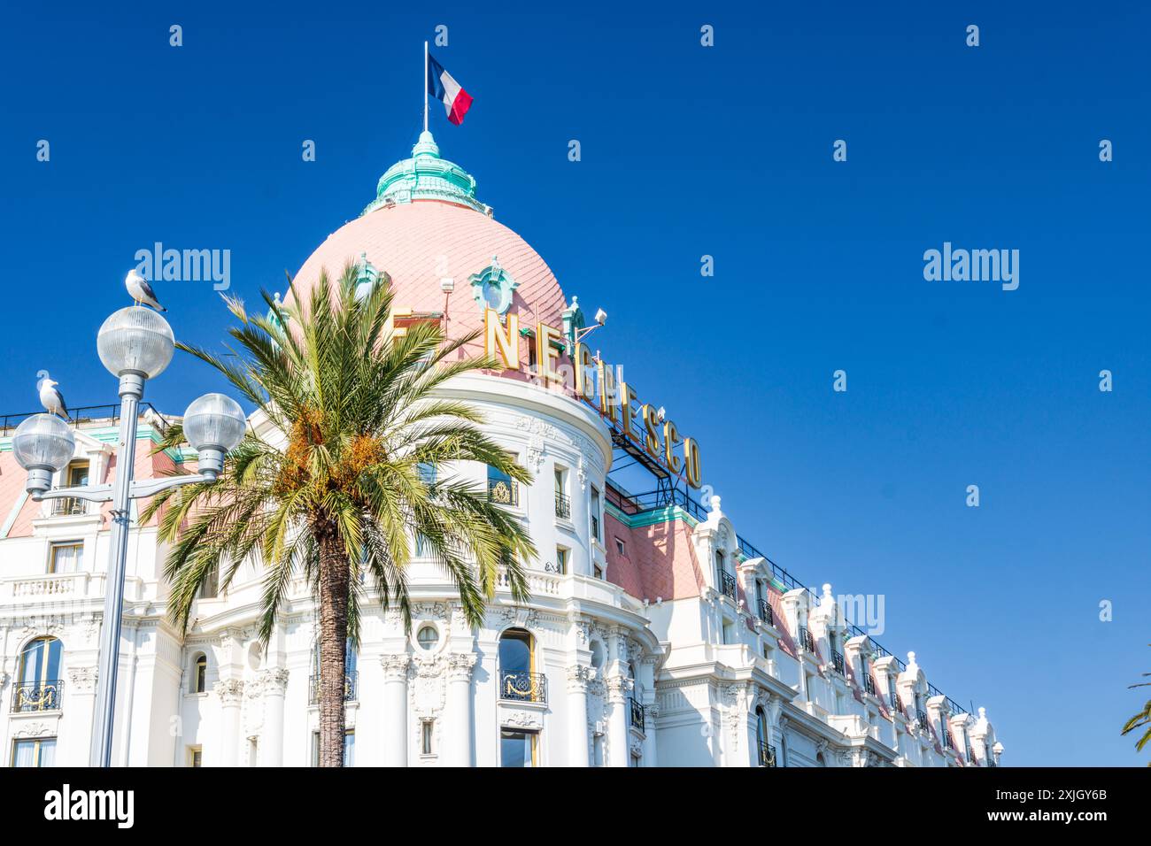 Iconic landmarks of Nice, France, Cote d'Azur, French Riviera Stock ...