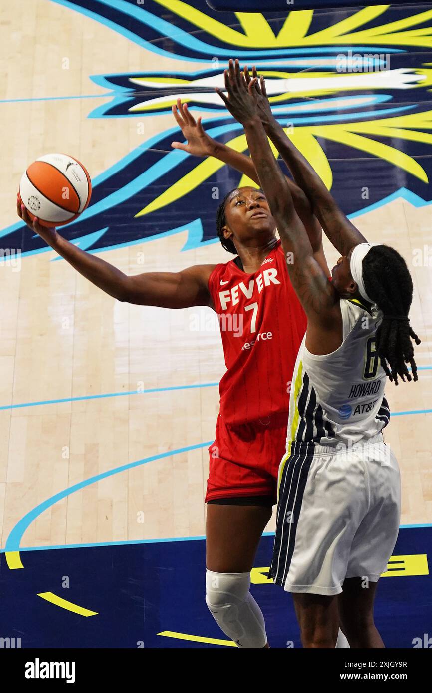 Arlington, Texas, USA. 17th July, 2024. Aliyah Boston #7 of Indiana ...