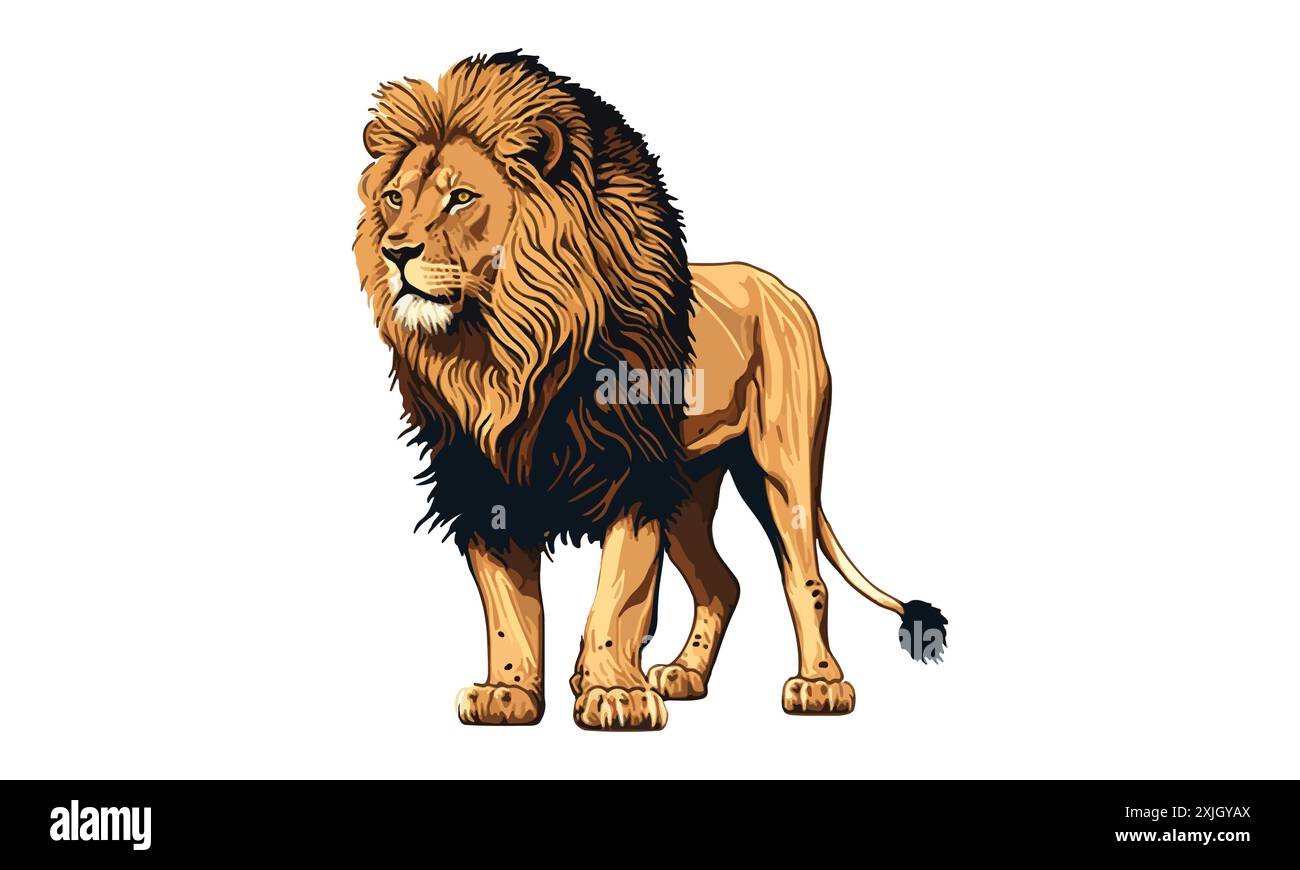 Lion Tattoo style vector illustration Stock Vector Image & Art - Alamy