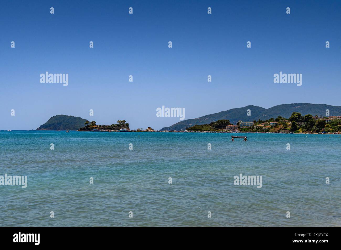 Laganas, Greece - June 8 2024: Seaside view of Laganas beach in ...