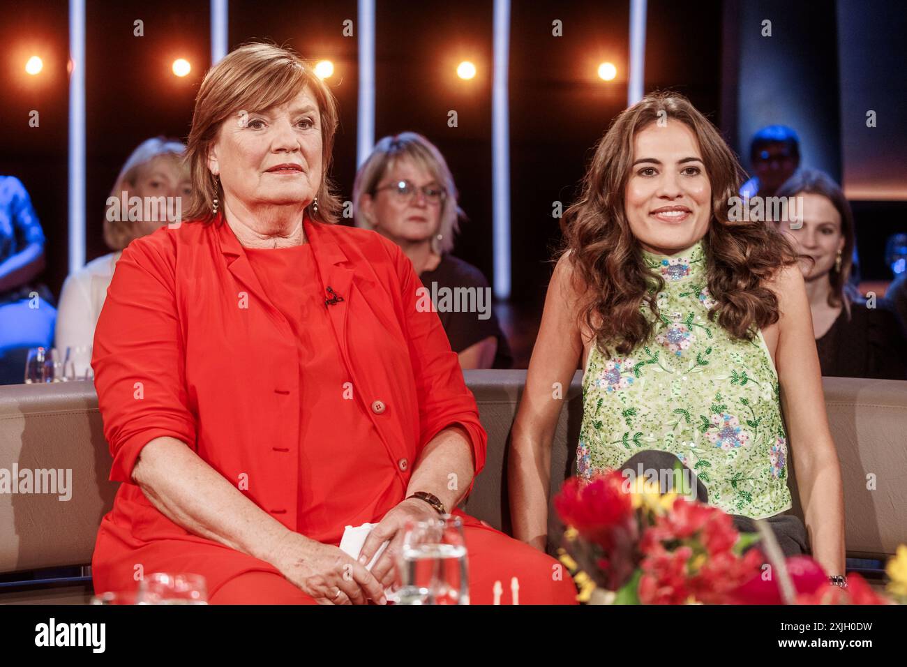 Hamburg, Germany. 28th June, 2024. Presenter Christine Westermann (l ...