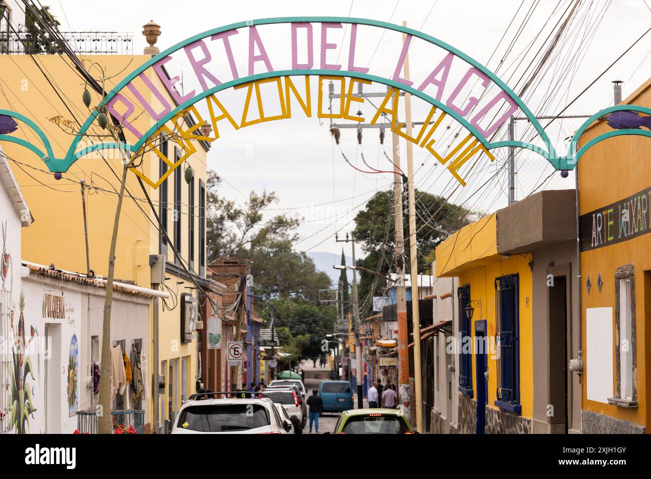 Ajijic, Jalisco, Mexico - December 22, 2023: Afternoon sunlight light ...