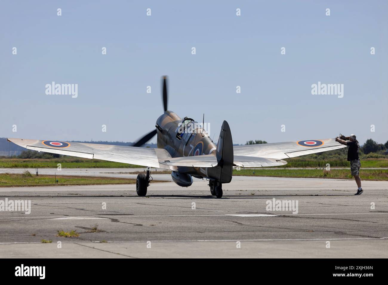 Curtis P-40 Kittyhawk at Boundary Bay Canada Stock Photo - Alamy