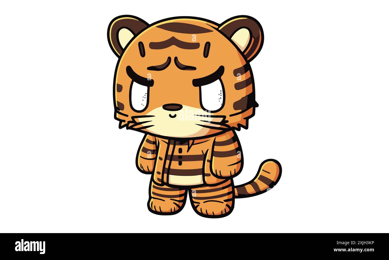 Angry Tiger Vector Illustration Stock Vector Image & Art - Alamy