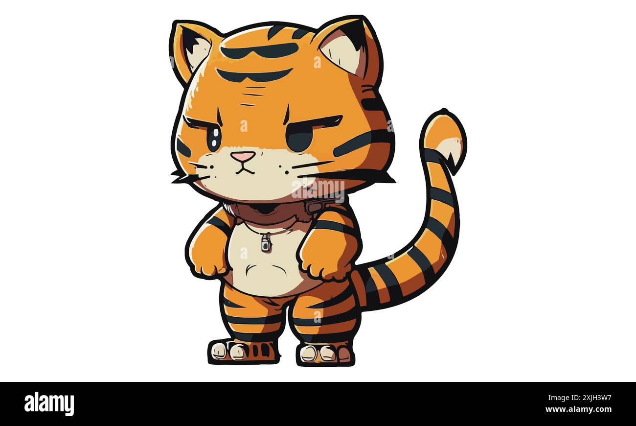 Angry Tiger Vector Illustration Stock Vector Image & Art - Alamy