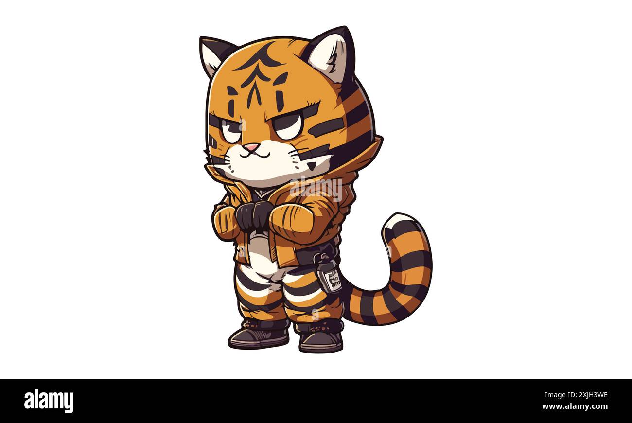 Angry Tiger Vector Illustration Stock Vector Image & Art - Alamy