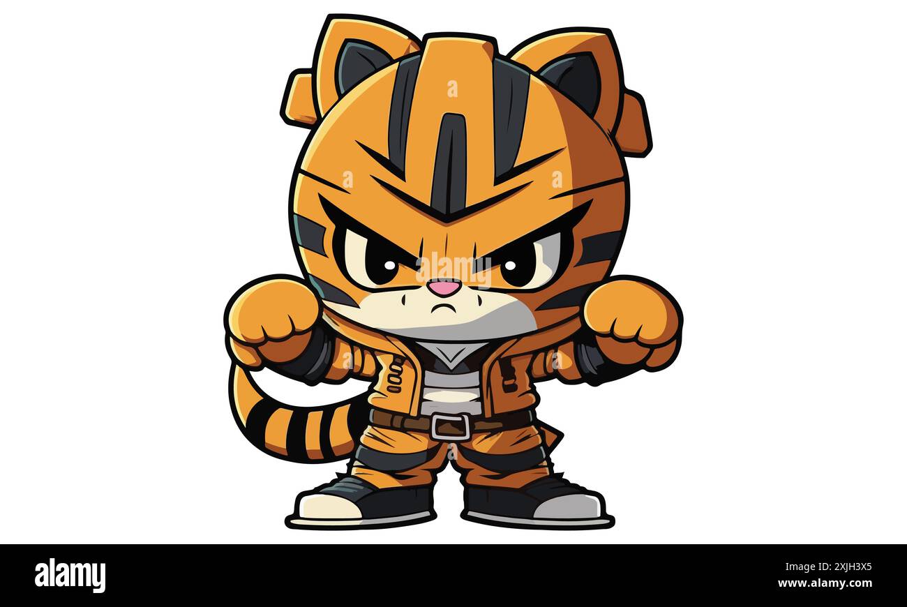Angry Tiger Vector Illustration Stock Vector Image & Art - Alamy