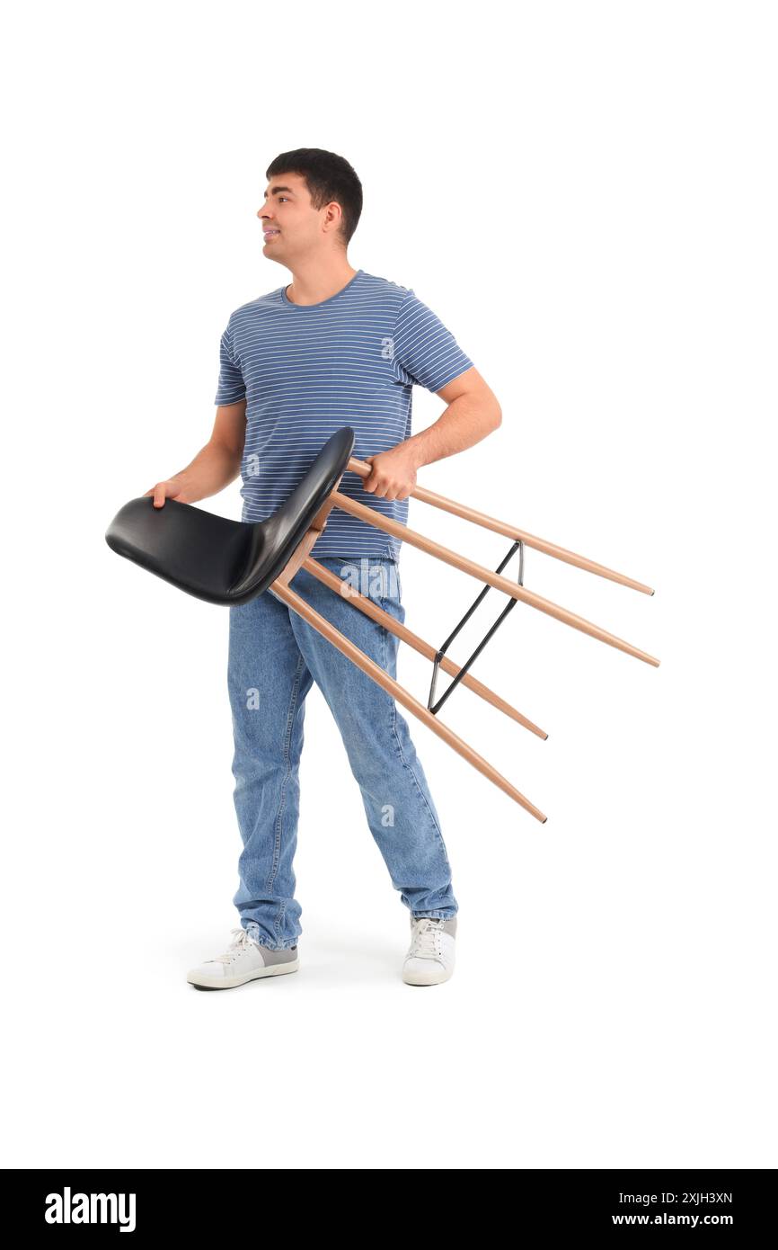 Man carrying loader goods Cut Out Stock Images & Pictures - Alamy