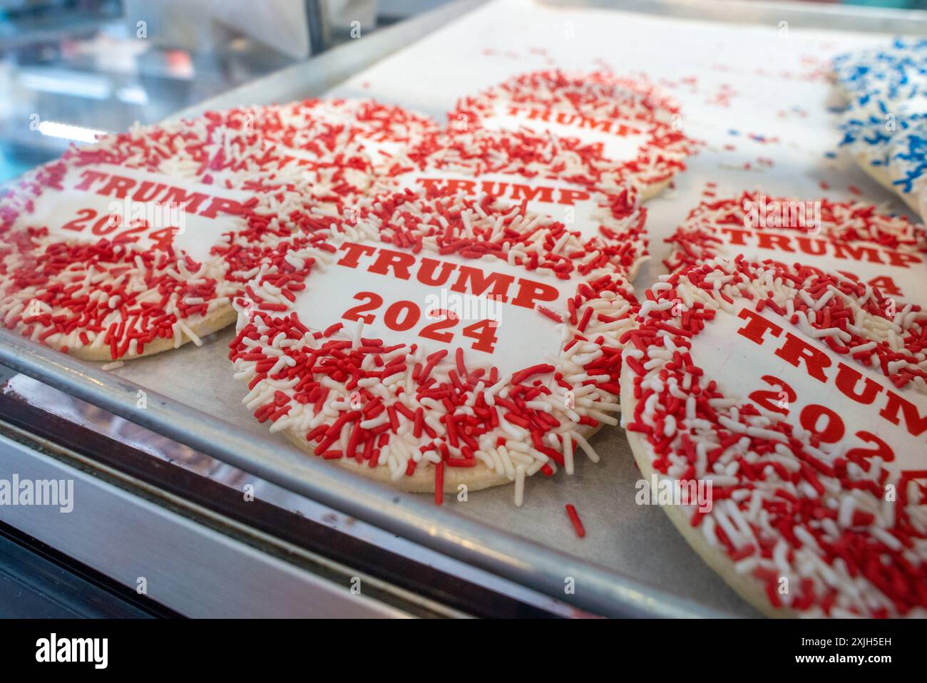 Hatboro, United States. 18th July, 2024. Trump and Biden 2024 cookies ...