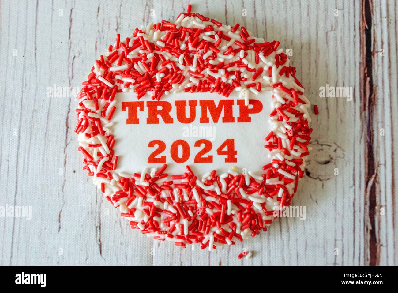 Hatboro, United States. 18th July, 2024. Trump and Biden 2024 cookies ...