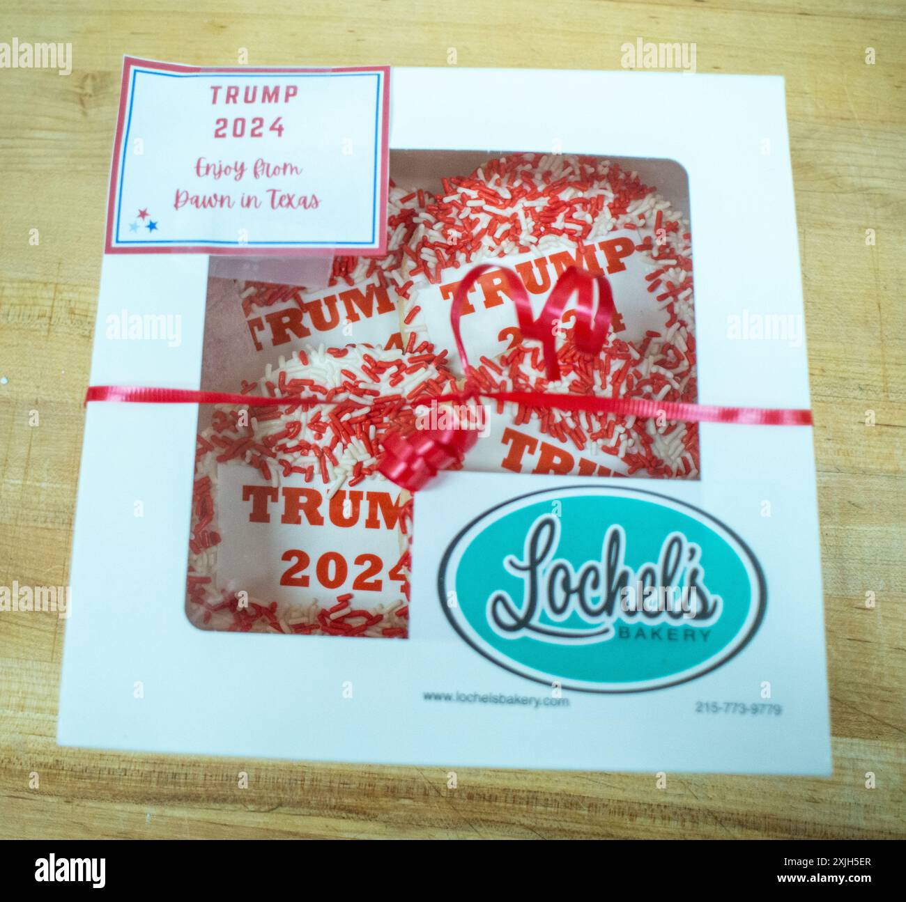 Hatboro, United States. 18th July, 2024. Trump and Biden 2024 cookies ...