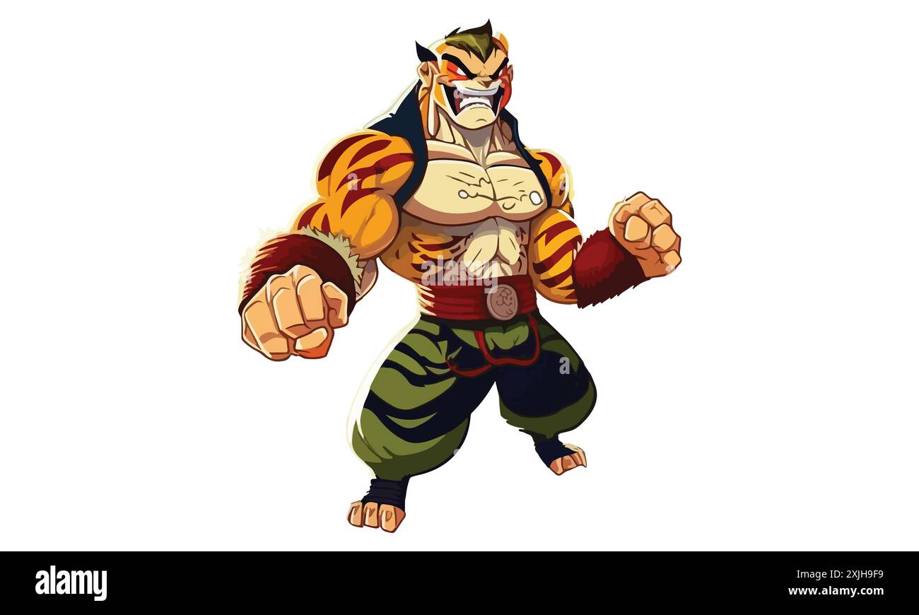 Angry Tiger Vector Illustration Stock Vector Image & Art - Alamy