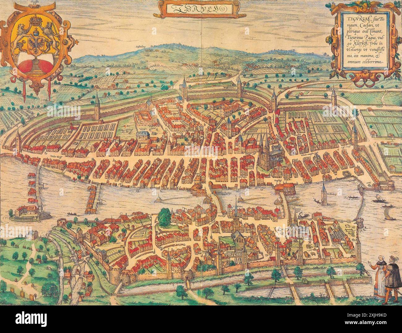 Map of zurich hi-res stock photography and images - Alamy