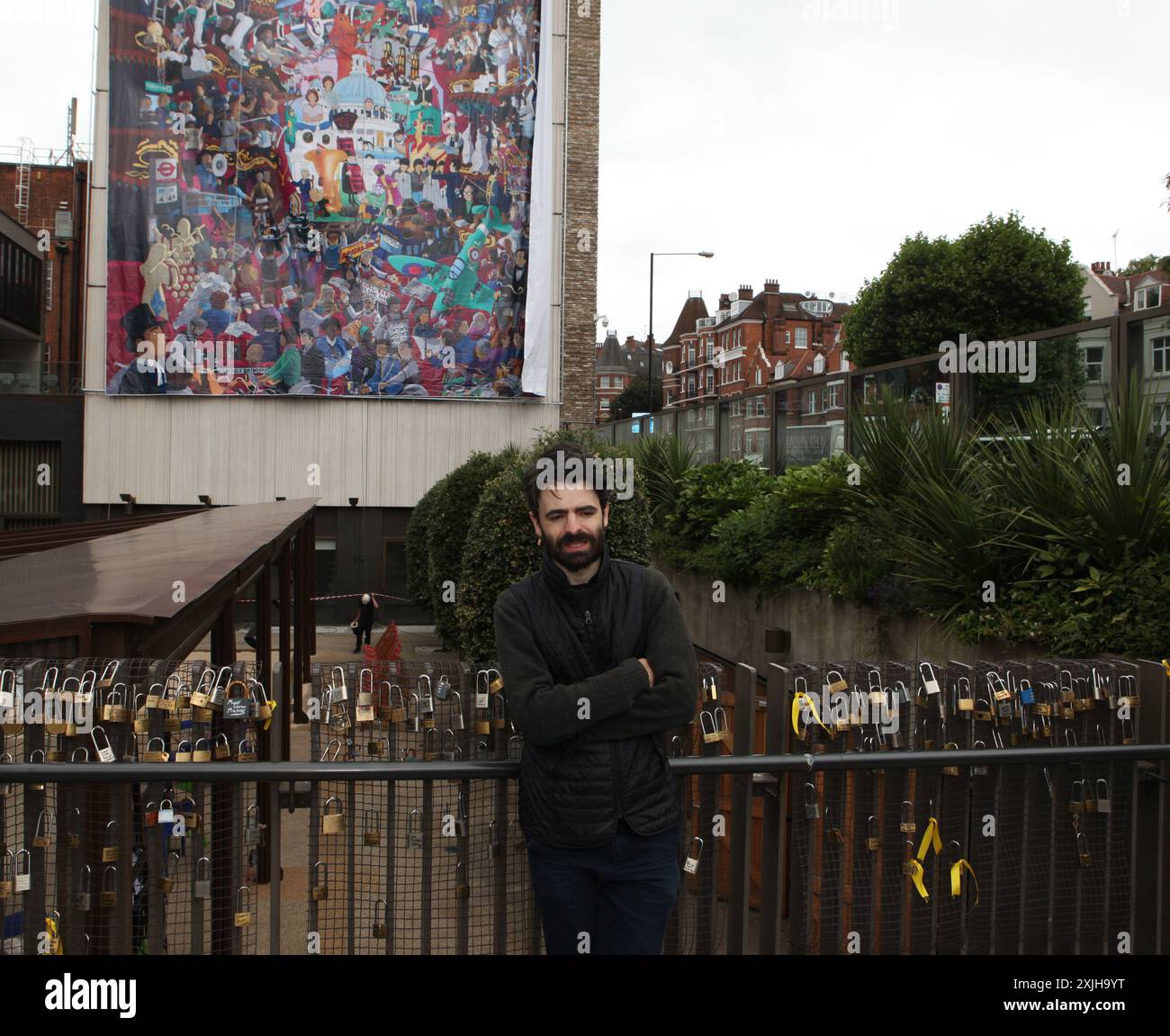 London.UK. A detail from artist Leon Fenster's artwork titled the ...