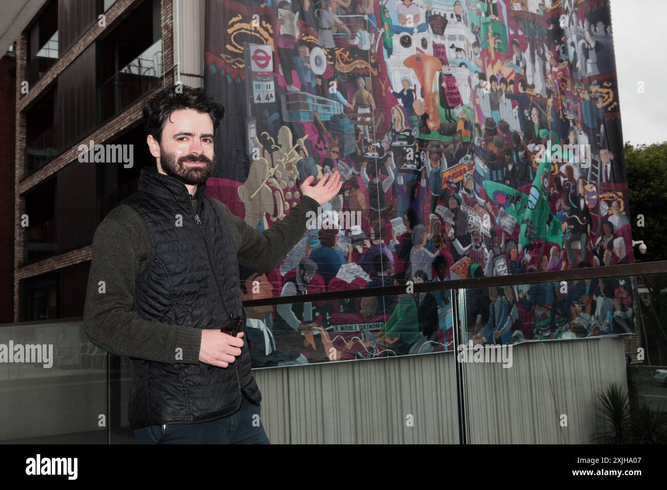 London.UK. A detail from artist Leon Fenster's artwork titled the ...