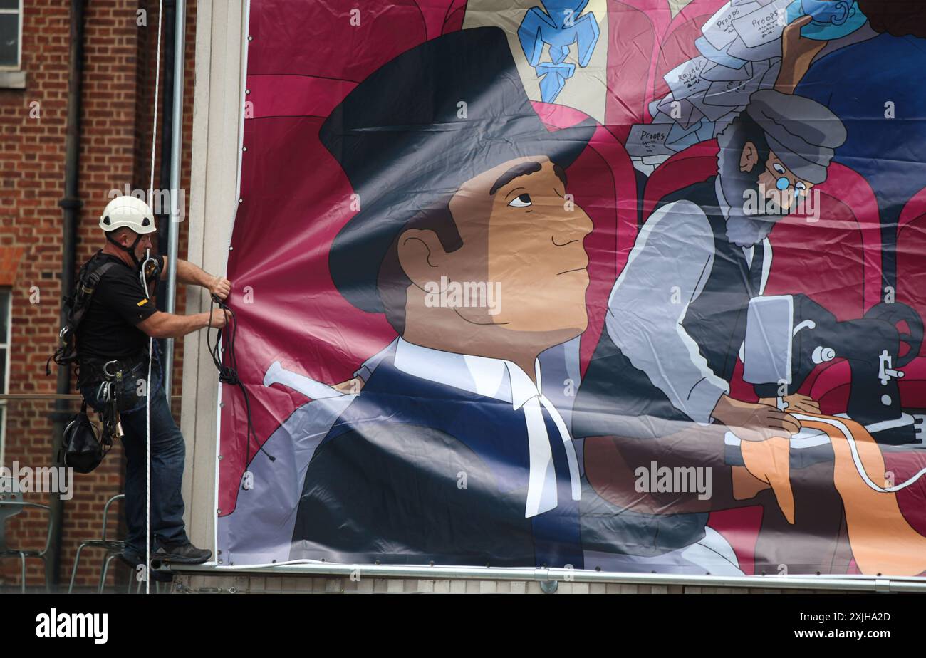 London.UK. A detail from artist Leon Fenster's artwork titled the ...
