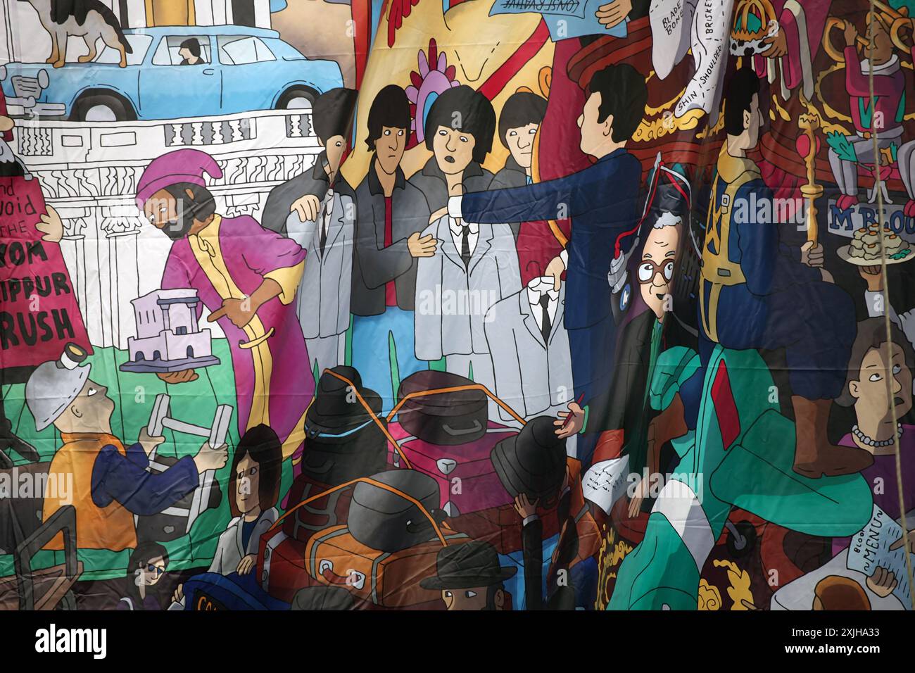 London.UK. A detail from artist Leon Fenster's artwork titled the ...
