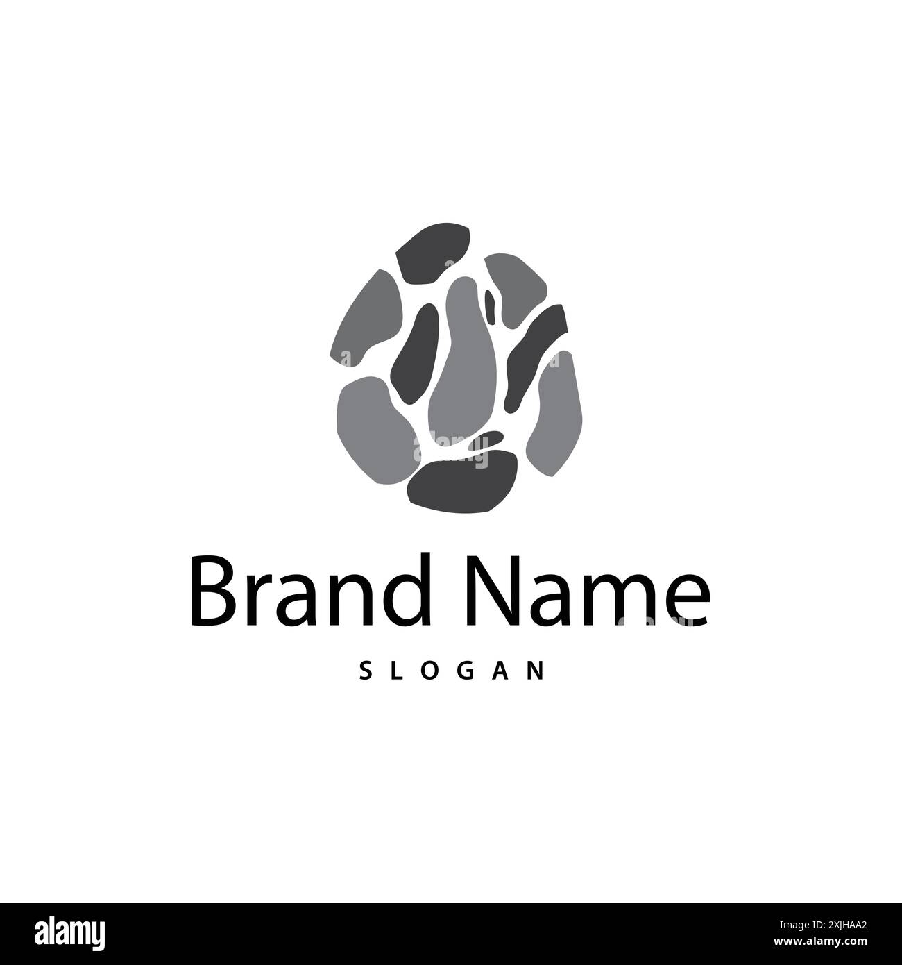 Brick Stone Logo, Premium Elegant Design, Vector Wallpaper Stone House ...