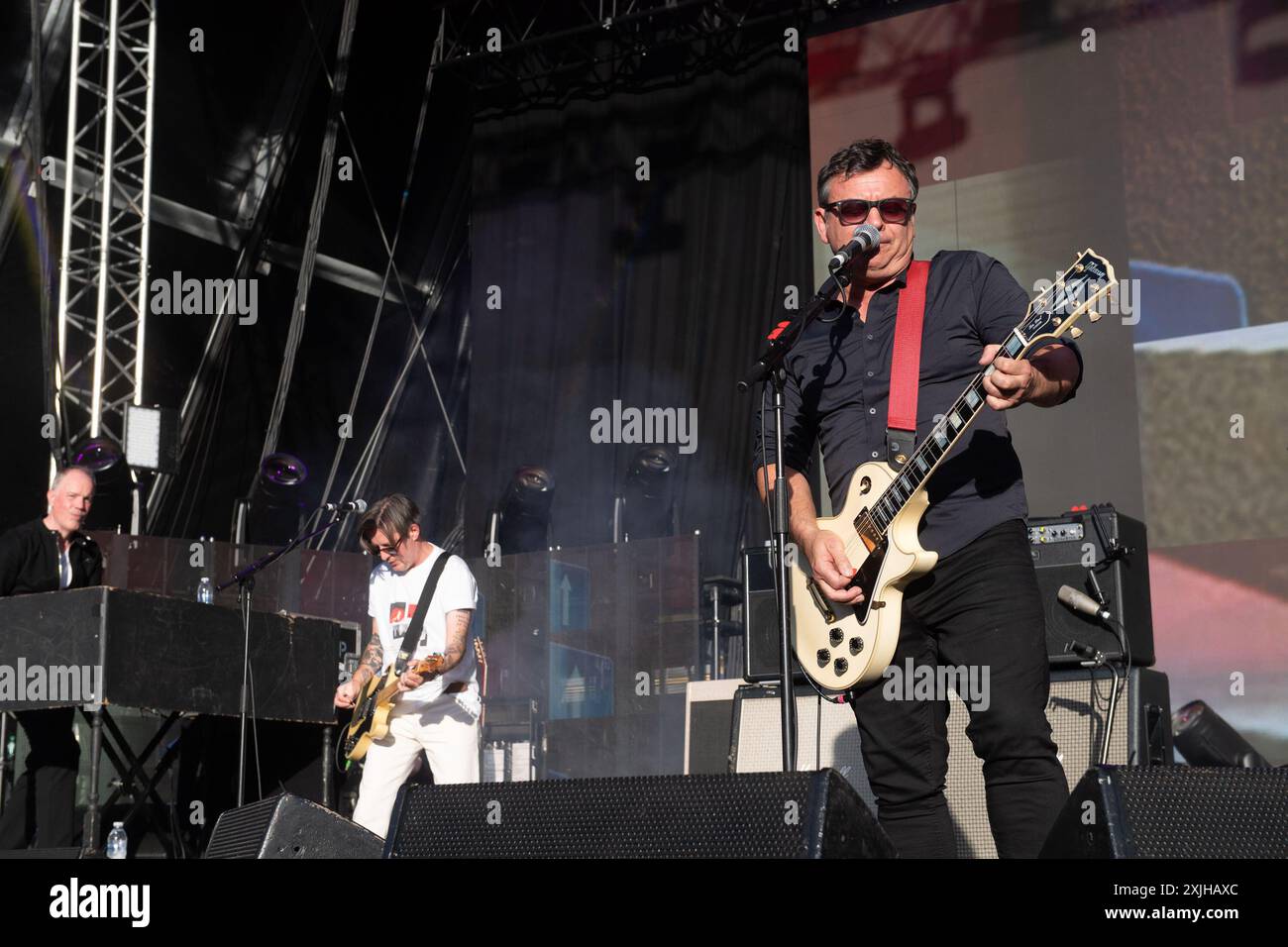 London, UK. 18 Jul 2024. Lead singer/guitarist James Dean Bradfield of ...