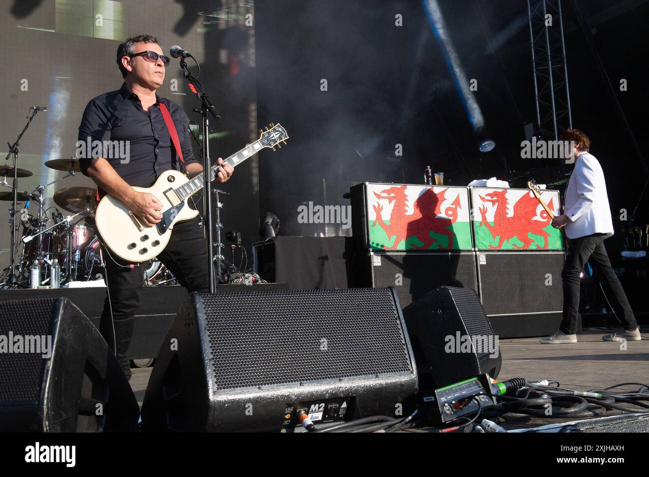 London, UK. 18 Jul 2024. Lead singer/guitarist James Dean Bradfield and ...