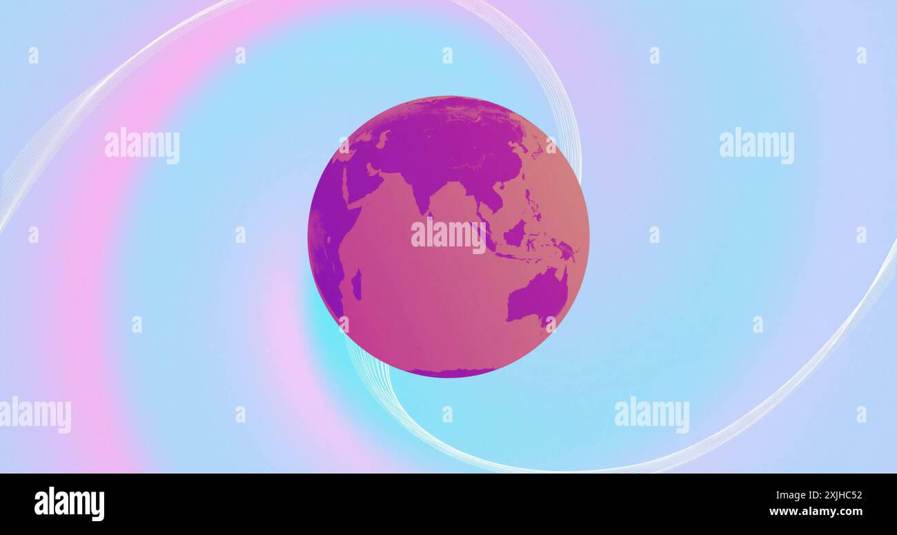 Digital earth globe rotation loop hi-res stock photography and images ...