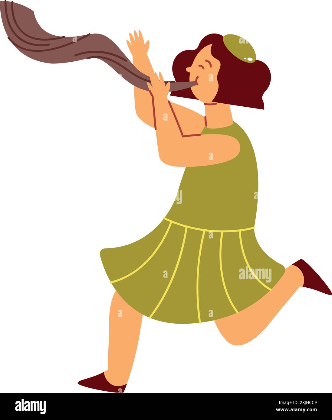 Shofar blowing Stock Vector Images - Alamy